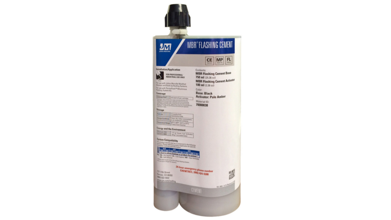 MBR® Flashing Cement Base and Activator | Johns Manville