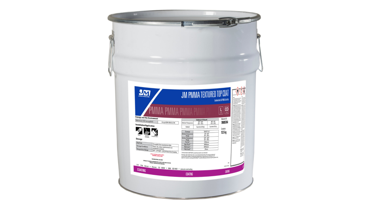 JM PMMA Textured Top Coat | Johns Manville